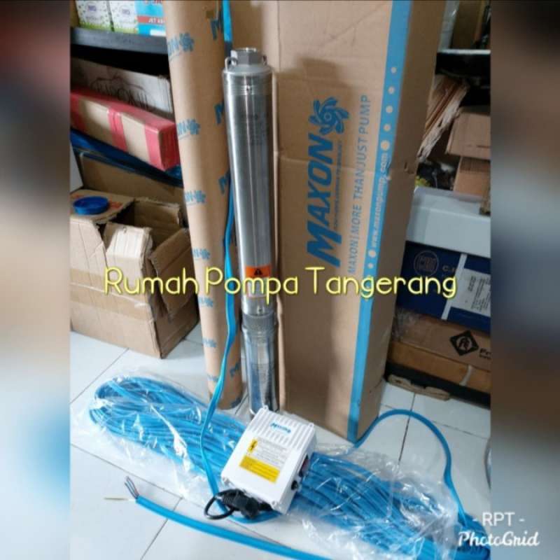 Promo Pompa Satelit Submersible Pump Merk Maxon 0.5Hp Set Kabel 40 Mtr ...