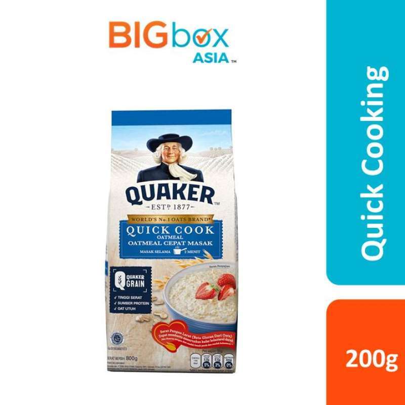 Jual Quaker Quick Cooking Oatmeal Biru 200g di Seller Paper Duck ...