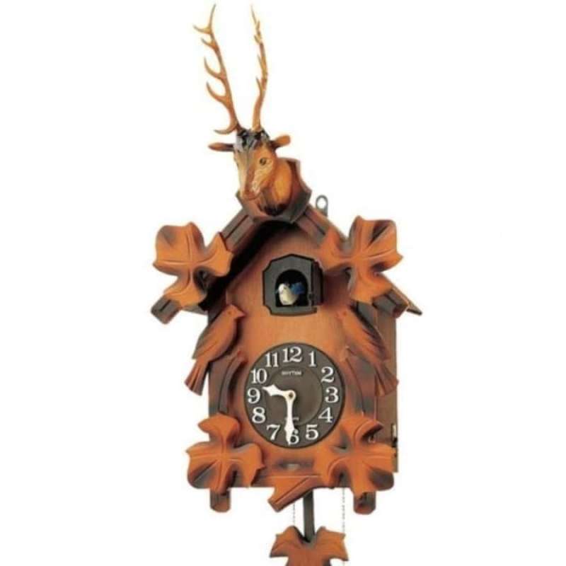 Jual RHYTHM 4MJ416-R06 WOODEN CUCKOO CLOCKS JAM KIKUK KAYU MADE IN ...
