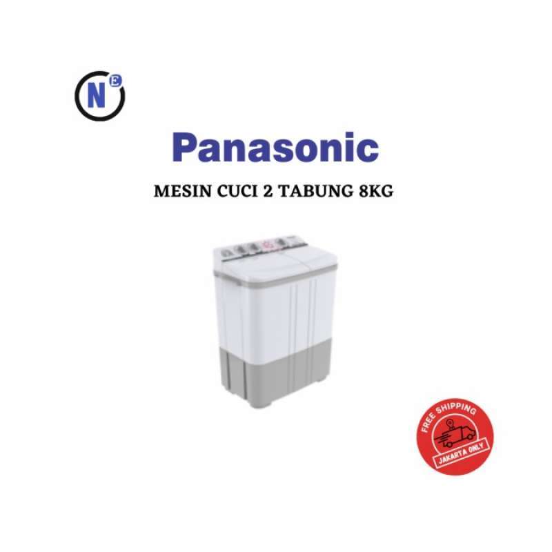 Promo PANASONIC NA-W86BBZ MESIN CUCI 2 TABUNG 8KG *KHUSUS JAKARTA ...