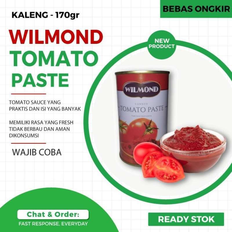 Jual Wilmond Tomato Paste - Pasta Tomat Dalam Kaleng 170gr di Seller ...