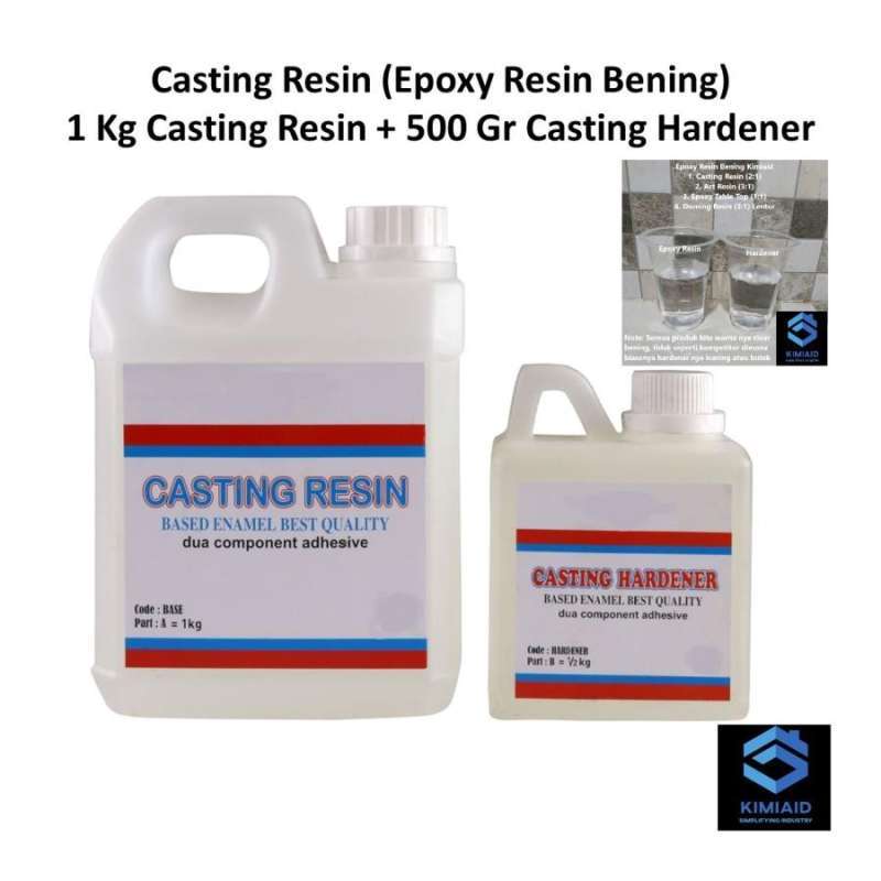 Jual Casting Resin - 1.5 Kg Epoxy Resin Bening - Kerajinan Tangan Di Seller Kimiaid - Utan ...