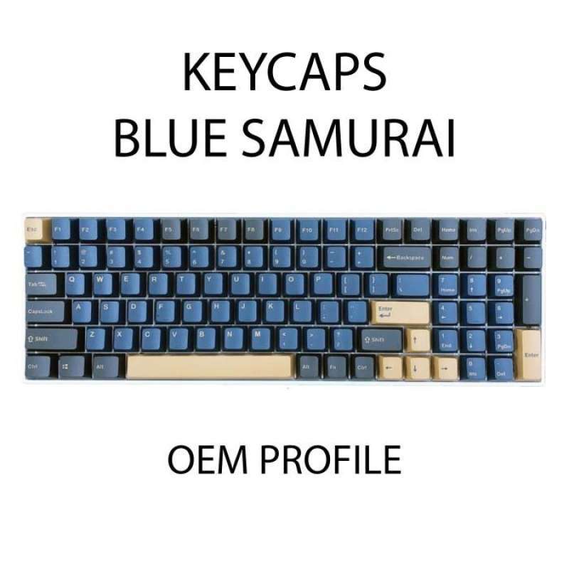 Jual KEYCAPS PBT BLUE SAMURAI DOUBLE SHOT OEM PROFILE MECHANICAL ...