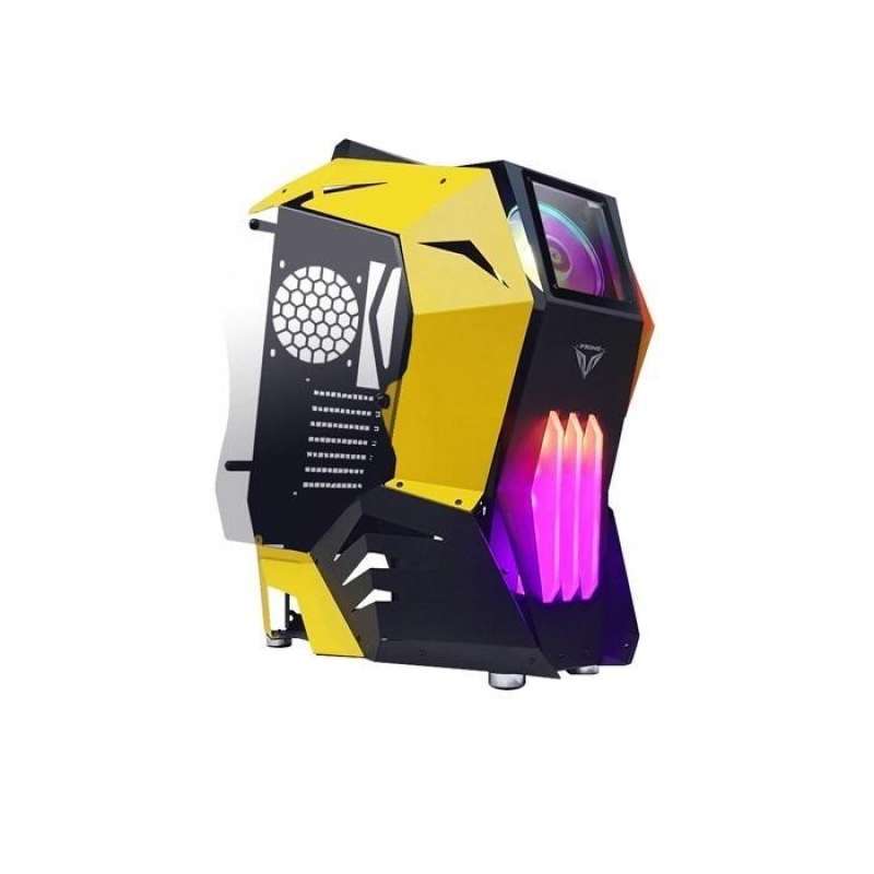 Jual PRIME C-[R] BLACK YELLOW - ALUMUNIUM EXTREME GAMING CASE di Seller ...