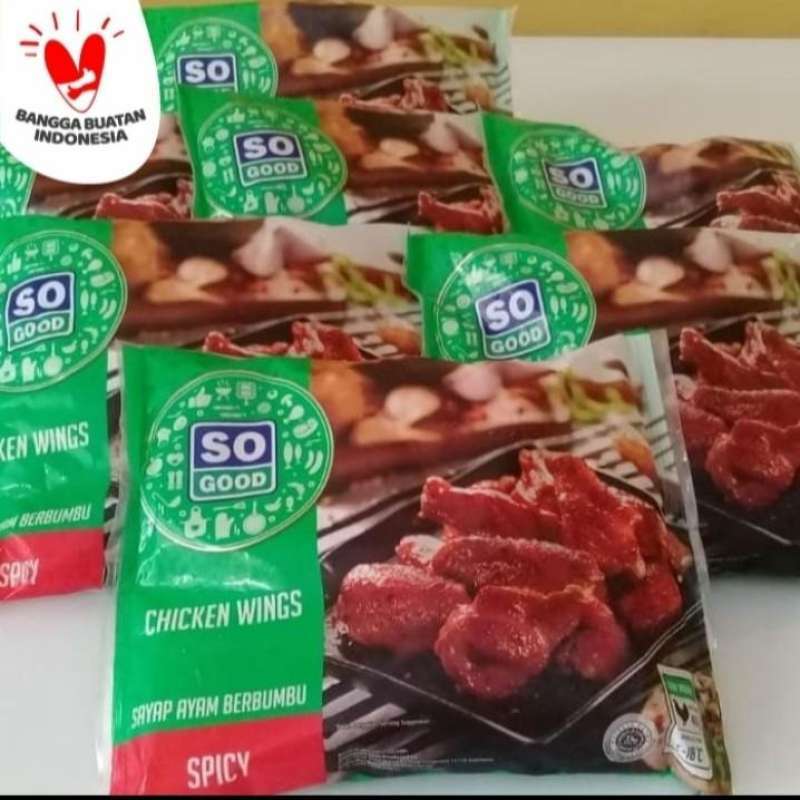 Jual so good spicy chicken wings 400 gram Halal di Seller Bu Endess ...