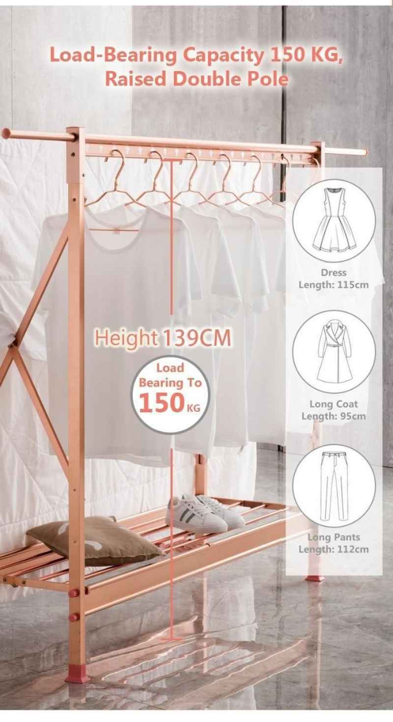 Promo Clothes Drying Rack Foldable Aluminium Alloy / Jemuran Baju ...