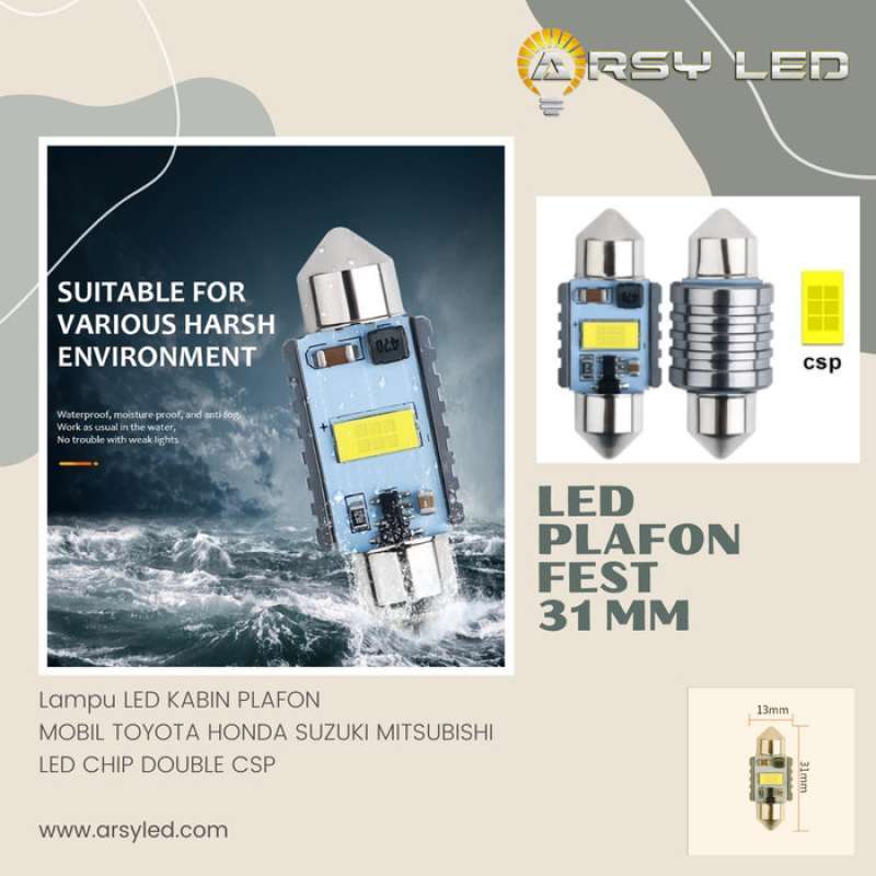 Promo ARSY LED Lampu Kabin Plafon Mobil Xpander Livina Chipset 3570 CSP ...