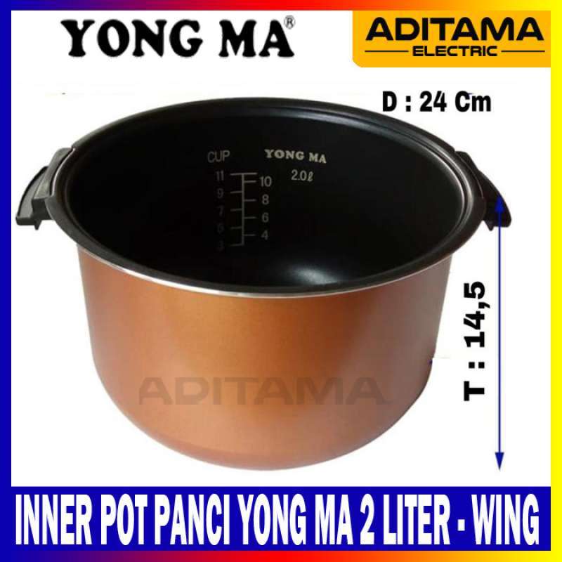 Promo Panci Magic Com Yongma 2 Liter Inner Pot Yong Ma 2l Wing