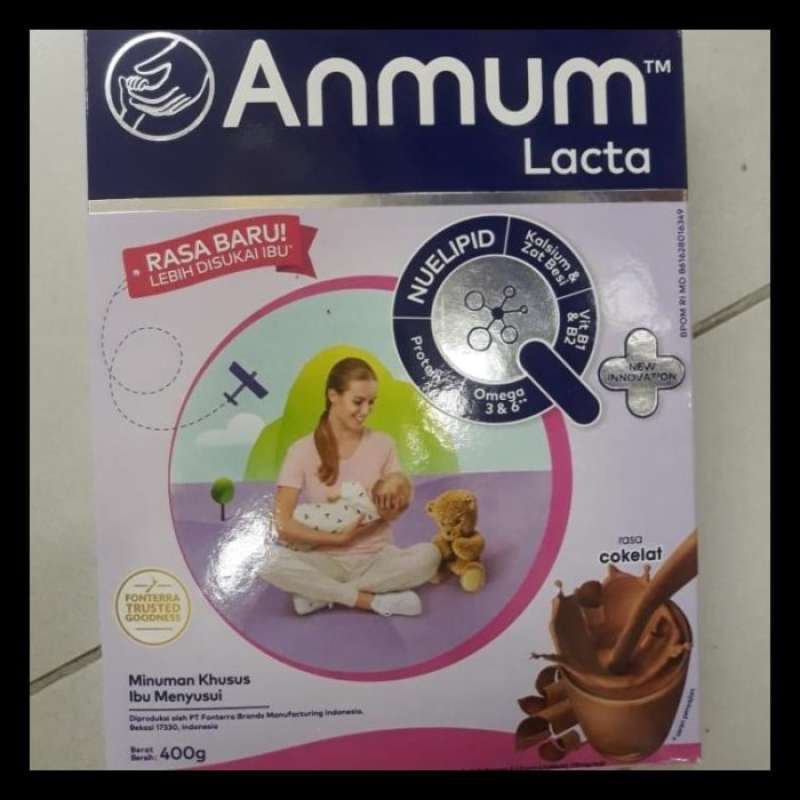 Jual Susu Ibu Hamil Anmum Lacta Coklat 400gr-Susu Ibu Menyusui-Membantu ...
