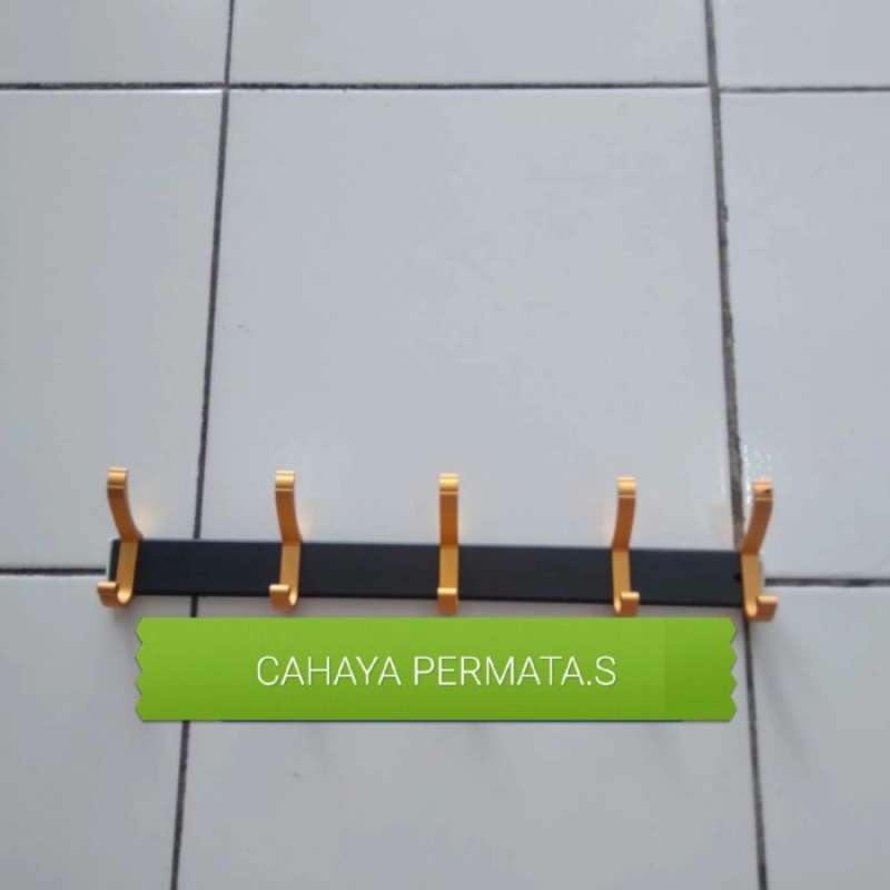 Jual Gantungan Bajukapstok Bajugantungan Kamar Mandi 5 Kait Geser Di Seller Akgallery