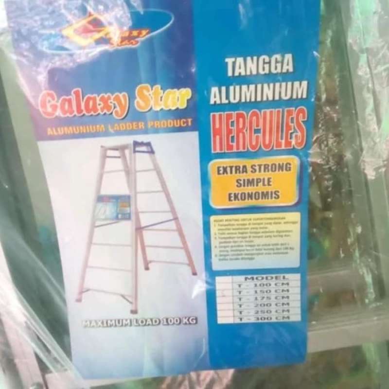 Promo tangga lipat aluminium ukuran 2 meter tangga - Multicolor Diskon ...