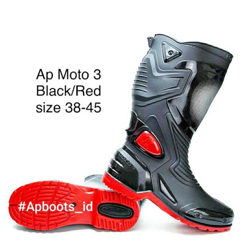 Jual SEPATU BOOT AP MOTO 3 ORIGINAL - Sepatu boot multifungsi balap ...