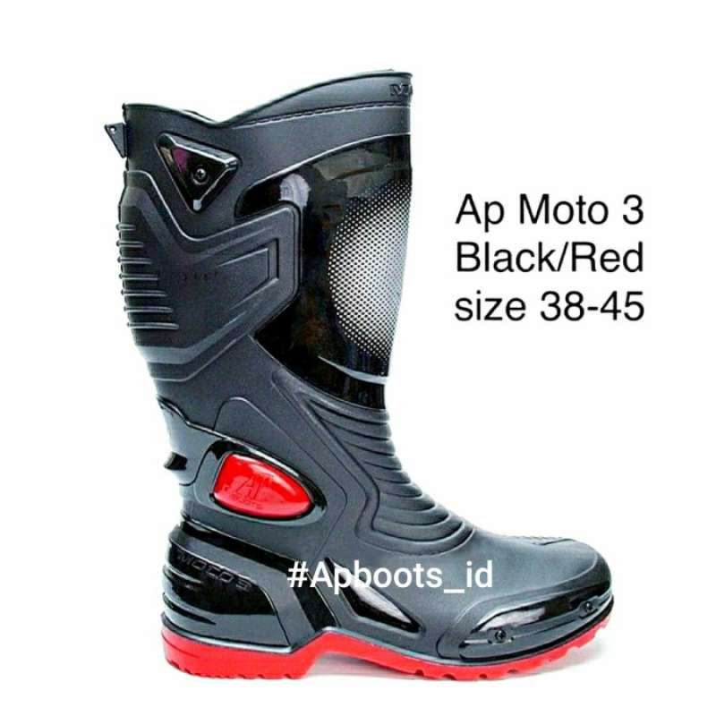 Jual SEPATU BOOT AP MOTO 3 ORIGINAL - Sepatu boot multifungsi balap ...