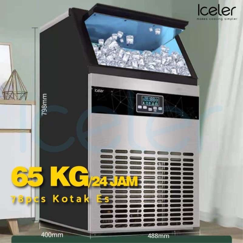 Jual Mesin Pembuat Es Batu 55kg perhari Iceler mesin es cube untuk Cafe ...