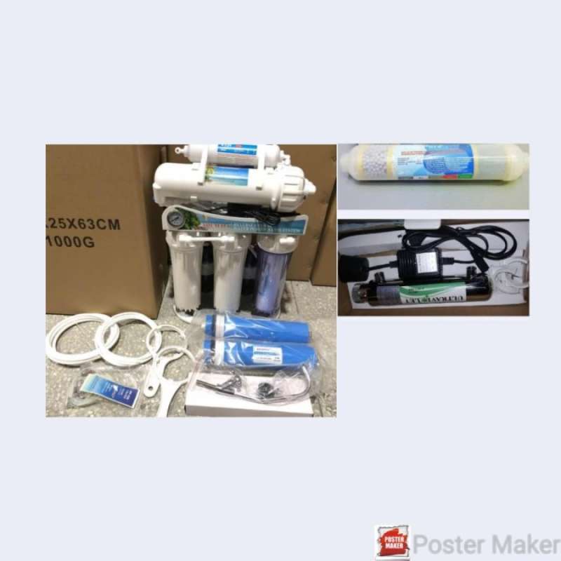 Jual Mesin RO 1000 Gpd 7 step UV Auto Flushing Filter air minum Reverse Os di Seller Smartans ...