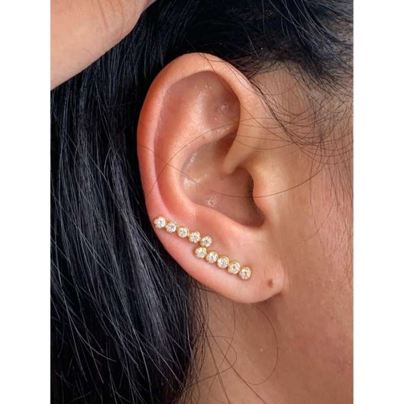 Jual Anting giwang emas asli kadar 700 70% 22 paku duduk stud panjang ...