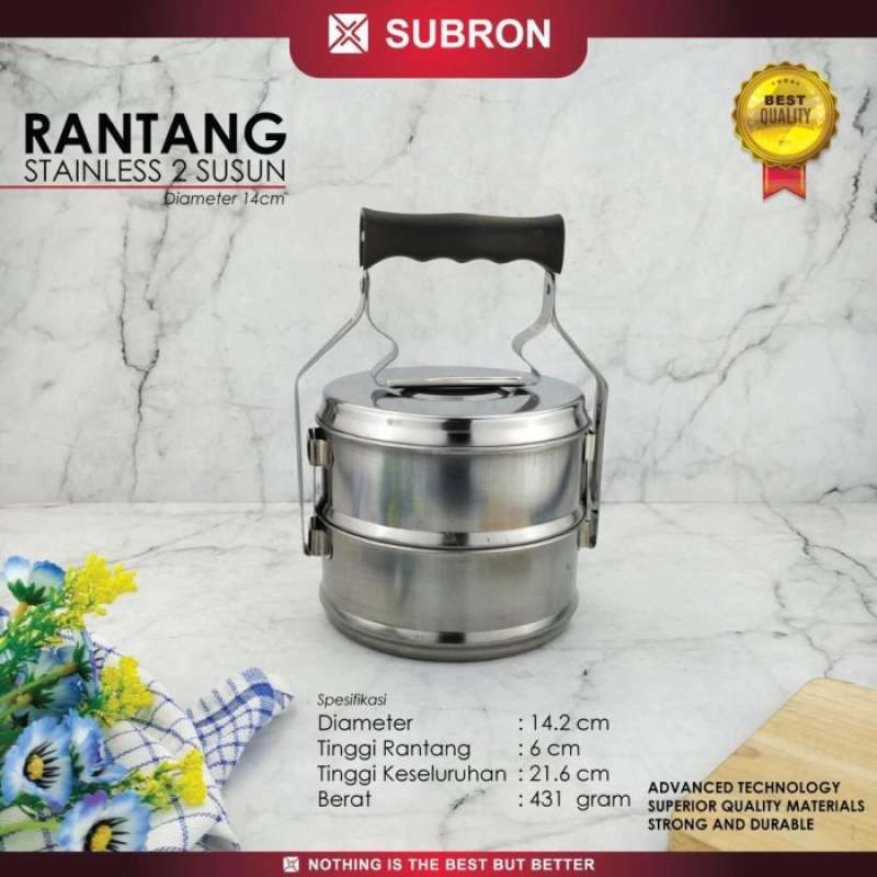 Jual Rantang Makanan Stainless Steel Susun 2 Di Seller Am_id - Wanajaya ...