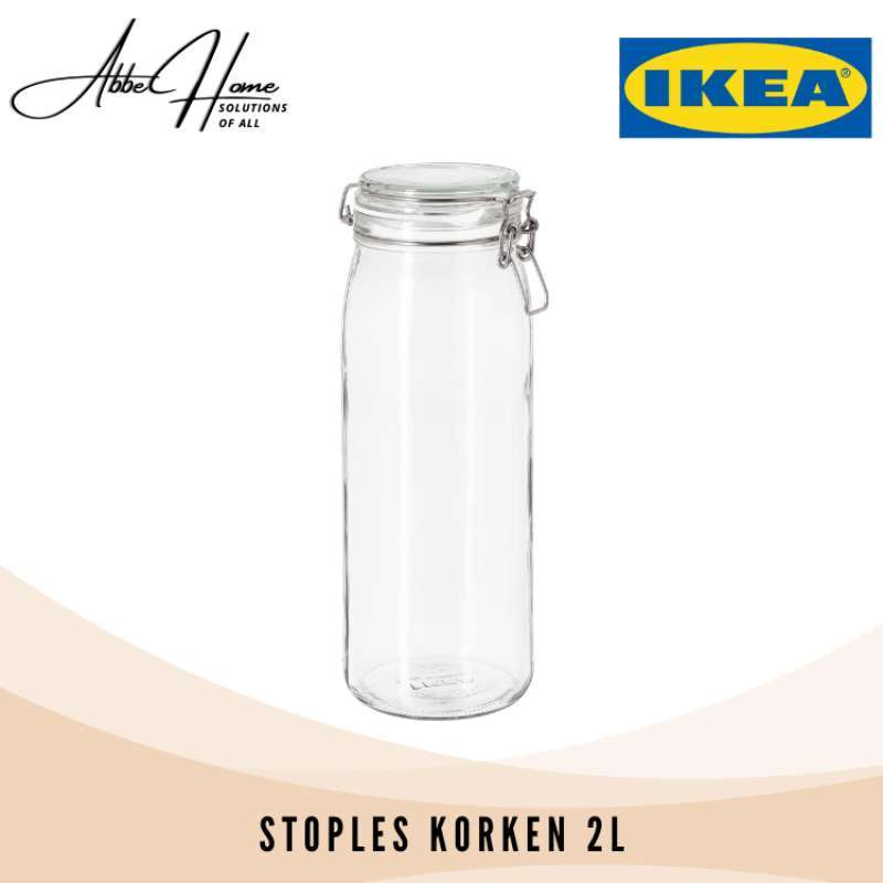 Jual IKEA KORKEN Toples dengan penutup, kaca 2L di Seller Abbe Home - Cipayung, Kota Jakarta ...