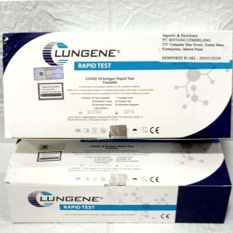 Jual Alat Test Swab Antigen Clungene Lungene Biru Original AKL Kemenkes ...