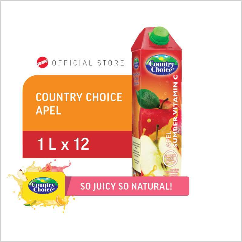 Promo Country Choice Apel 1L isi 12pcs Diskon 10% di Seller Sosro ...