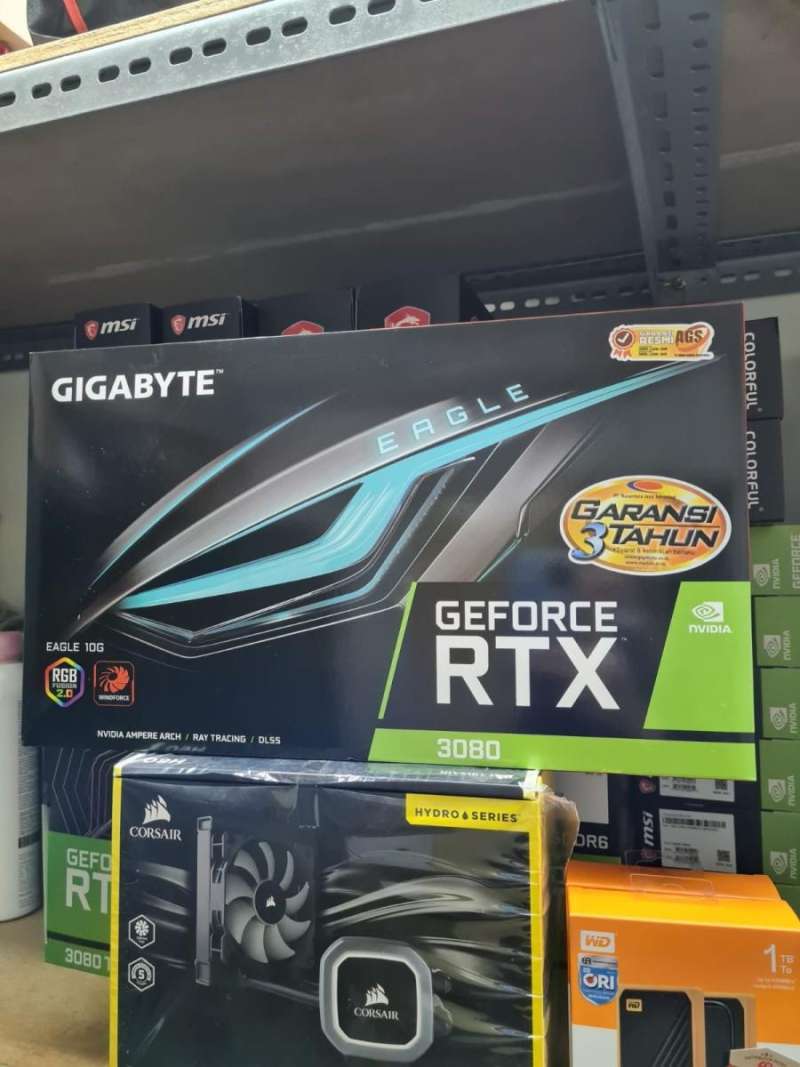 Jual GIGABYTE GeForce RTX 3080 EAGLE 10GB GDDR6X GV-N3080EAGLE-10GD di ...