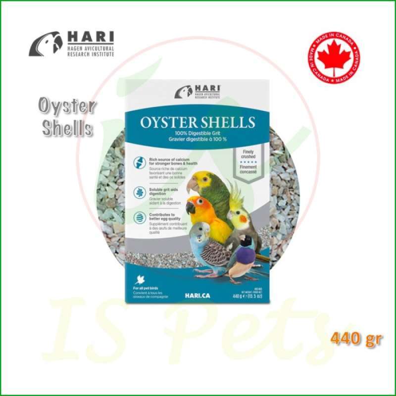 Jual Hagen Oyster Shells Soluble Grit Parrot Cockatiel Falk Budgie ...