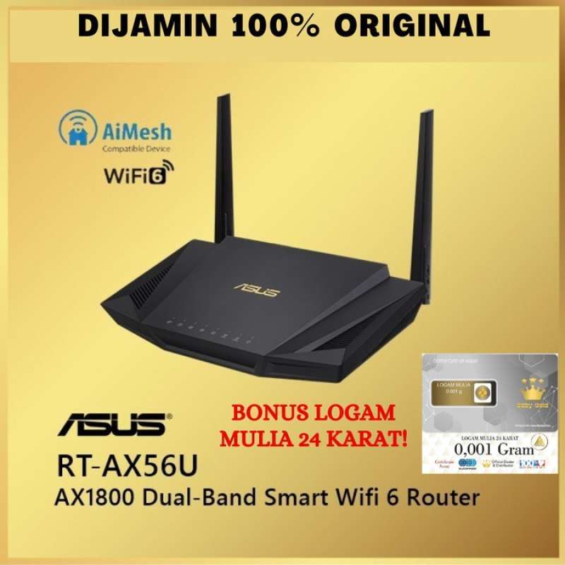 Jual Asus Rt Ax56u Wifi 6 Dual Band Router Ax1800 With Aimesh Rtax56u Di Seller Multi Computer