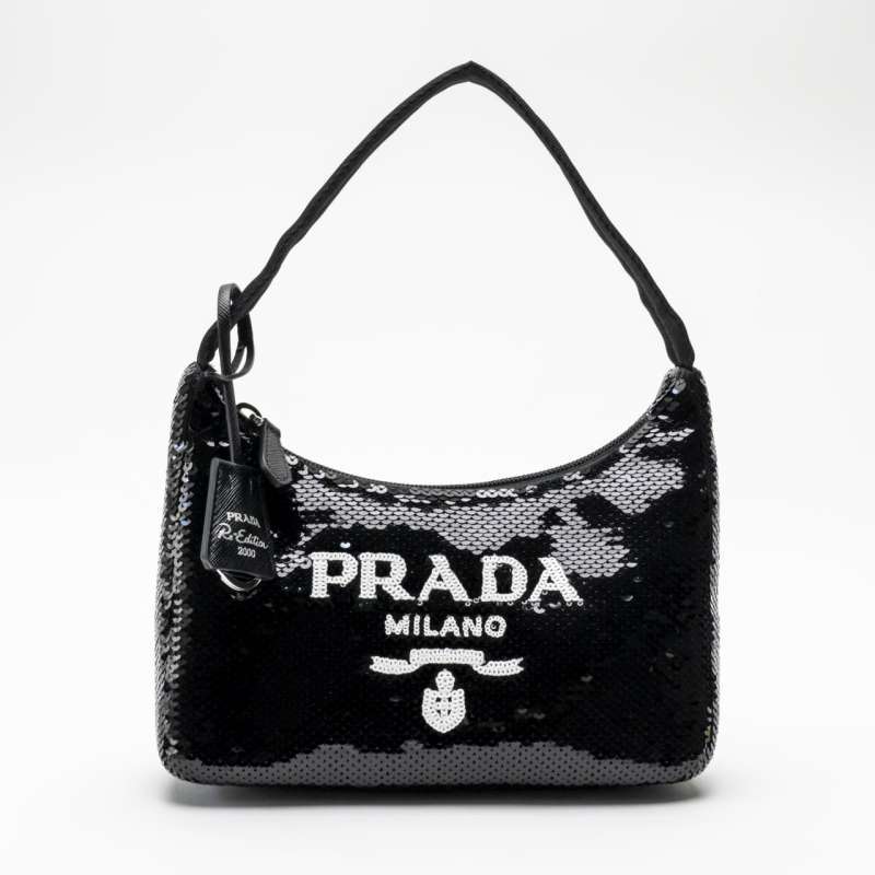 Jual Prada Re-Sequin Handbag Black di Seller voila.id - Kebayoran Lama ...