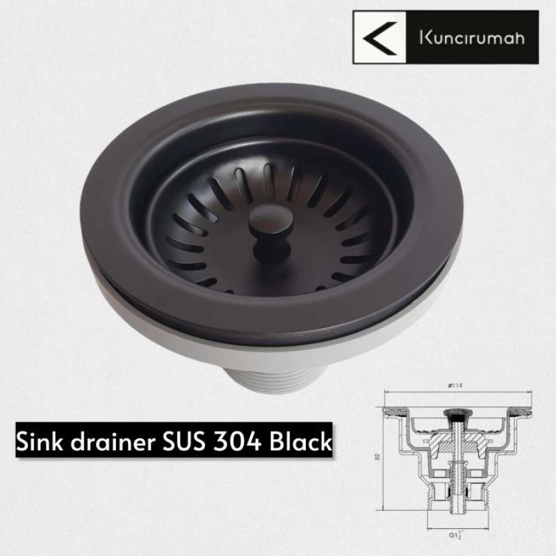 Jual afur bak cuci piring / Saringan drainer kitchen sink stainless ...