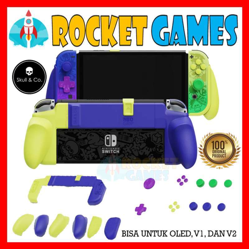 Jual Skull & Co Neogrip Case Nintendo Switch Oled V1 V2 Splatoon 3 Neo ...