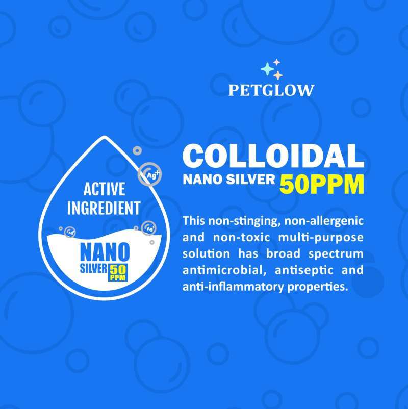 Jual Petglow Colloidal Nano Silver Spray 30ppm Dan 50ppm Pet Food Grade ...