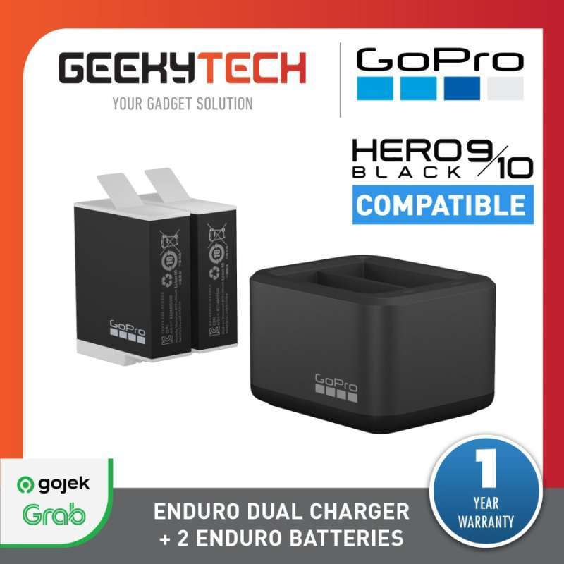 Jual GoPro Enduro Dual Battery Charger Hero11 / Hero10 / Hero9 ...