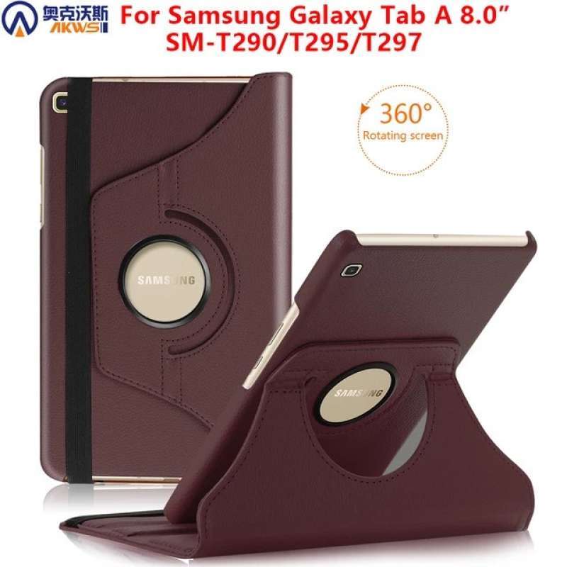 Promo Samsung Galaxy Tab A 8 A8 2019 T295 Rotary Flip Book Cover Case ...