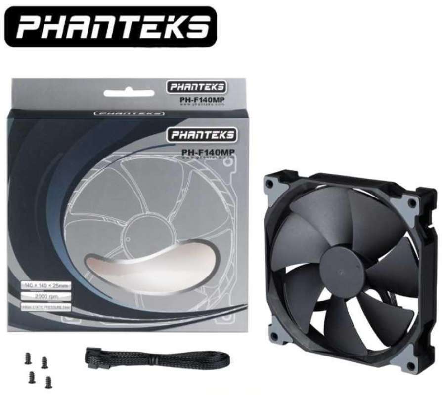 Jual Phanteks PH-F140MP V2 Black 140mm PWM High Static Presure Radiator ...