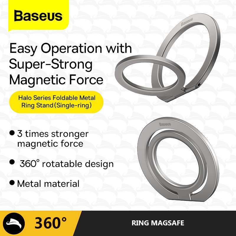 Jual BASEUS FOLDABLE HALO RING CINCIN HP HOLDER METAL STAND MAGSAFE ...
