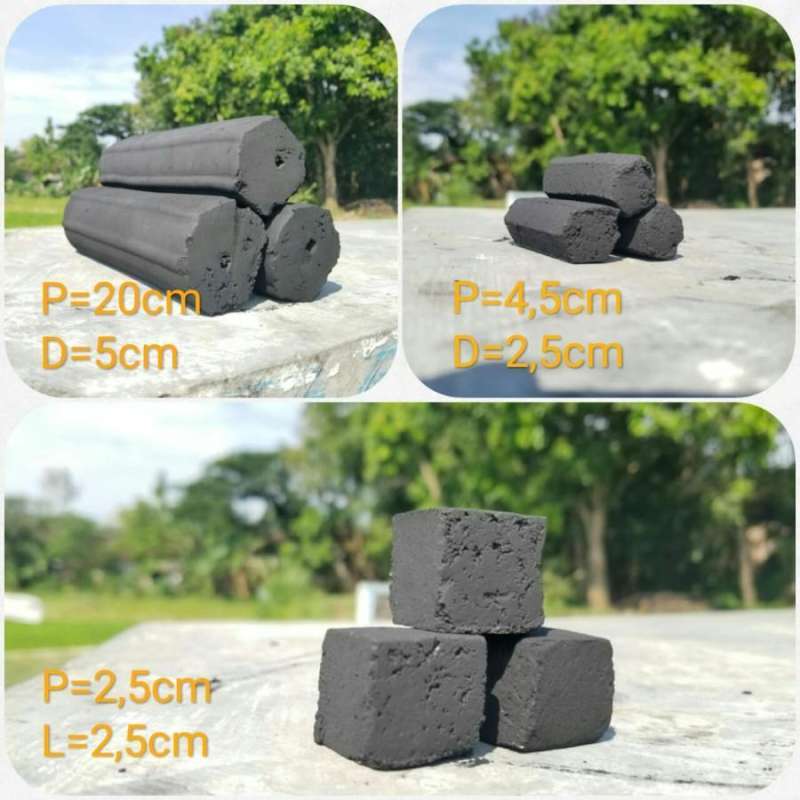 Jual Bricket briket Arang areng charcoal carcoal batok kelapa sekam di ...