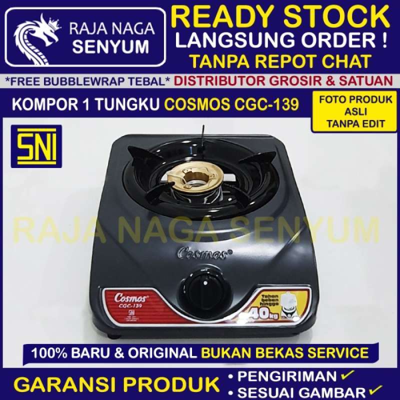 Promo KOMPOR COSMOS 1 TUNGKU CGC 139 SNI BAHAN PREMIUM DAN AWET Diskon 23% di Seller Sahabat ...