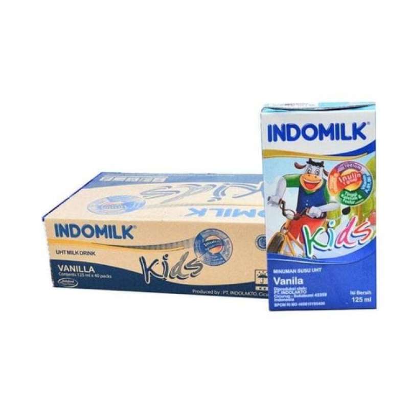 Jual Susu Indomilk Kids Susu uht kids indomilk 1 karton isi 40 RASA ...