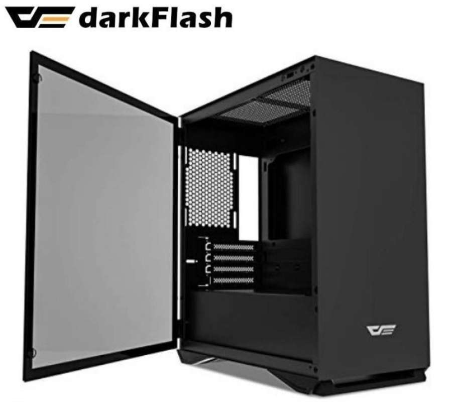 Jual AIGO darkFlash DLM22 BLACK Tempered Glass Micro M-ATX Computer ...