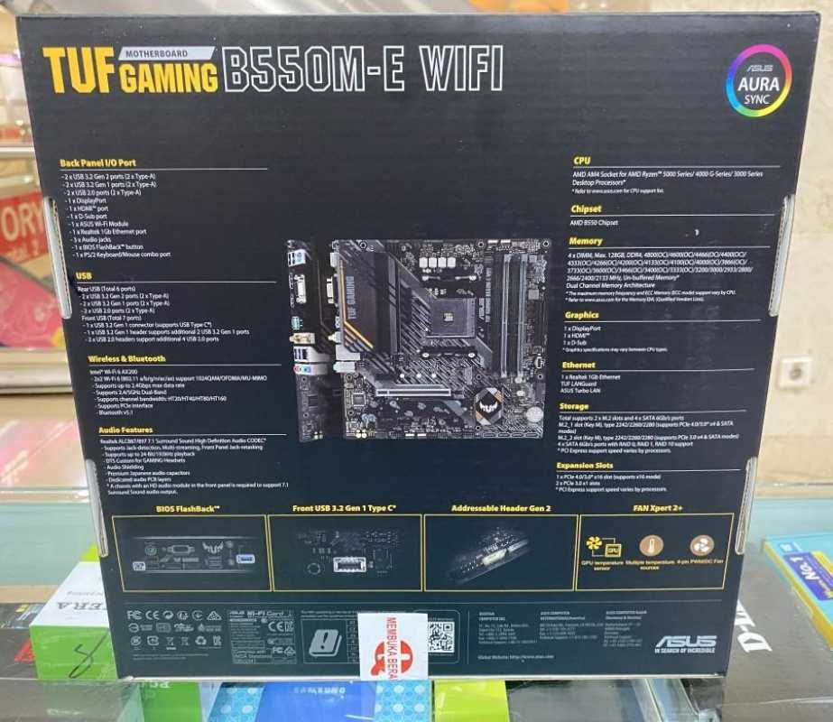 Jual Asus Tuf Gaming B550m-e Wi-fi Matx Ddr4 Am4 Amd Ryzen Gen 4th Di ...