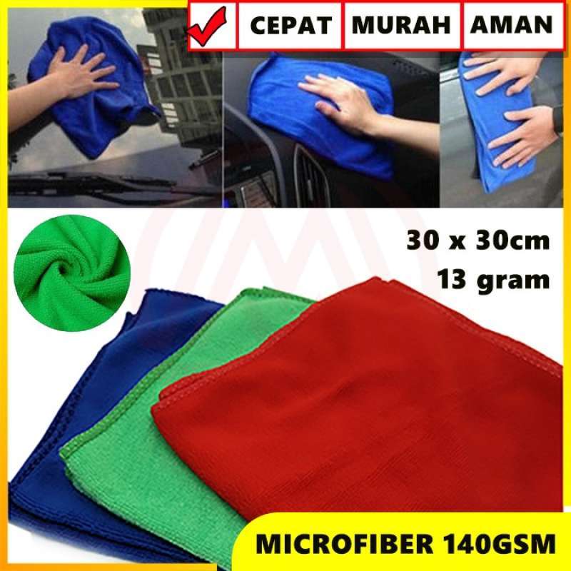 Promo Kain Lap Serat Micro Fiber Serbaguna 30 X 30Cm Microfiber Cloth ...