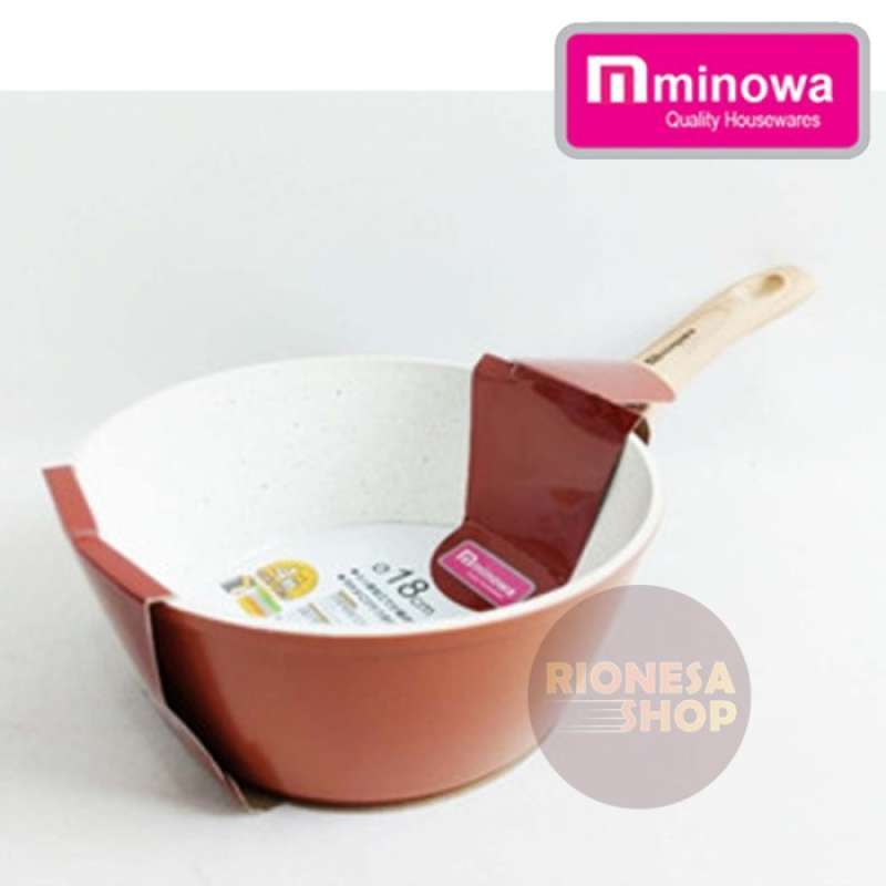 Promo Sauce Pan 14 / 16 / 18 cm Minowa Rosela Series Marble Induksi ...