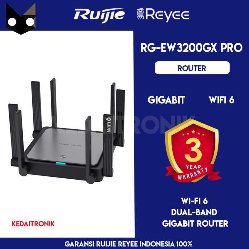 Jual RUIJIE REYEE RG-EW3200GX PRO 3200M Wi-Fi 6 Dual-band Gigabit ...