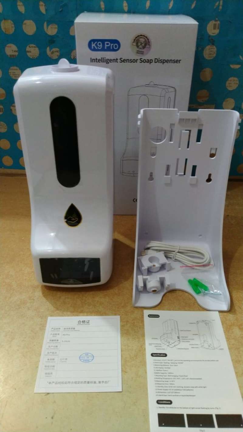 Jual K9 PRO THERMOMETER INFRARED K9PRO HAND SANITIZER DISPENSER OTOMATIS di Seller Chintya Store ...