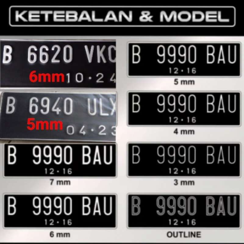 Promo Angka Plat Nomor Mobil Diskon 15% di Seller Enzoga Store ...