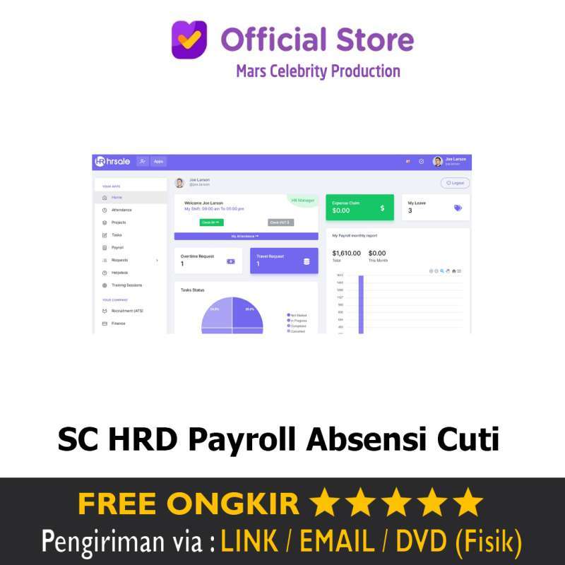 Jual Source Code Aplikasi Hrd Hris Payroll Absensi Cuti Karyawan Ci Codeigniter Siap Pakai ...