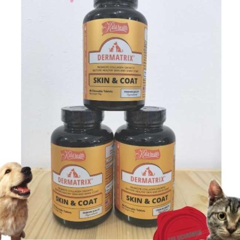 Jual Vitamin Suplemen Kucing Dermatrix Skin & Coat 45 Tablet di Seller ...