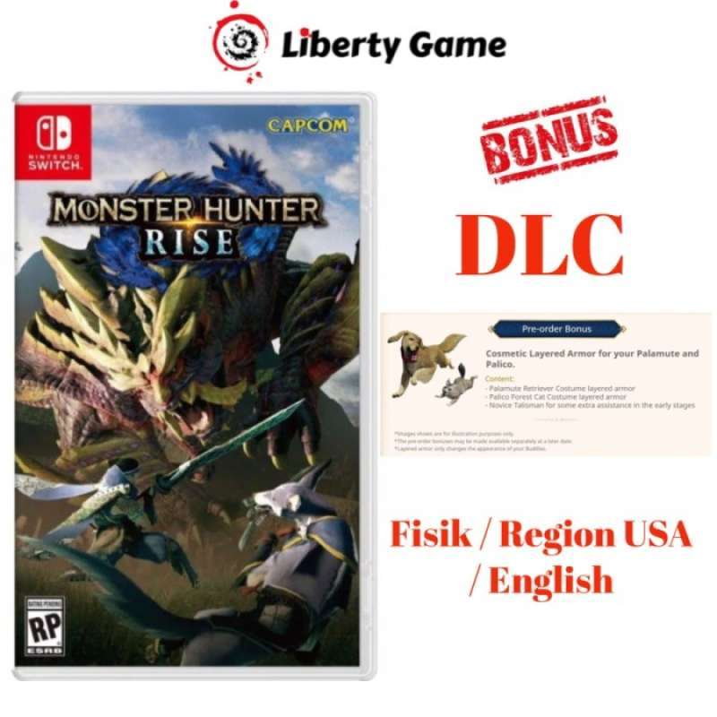 Jual Nintendo Switch Monster Hunter Rise / Mh Rise (region Usa/english ...