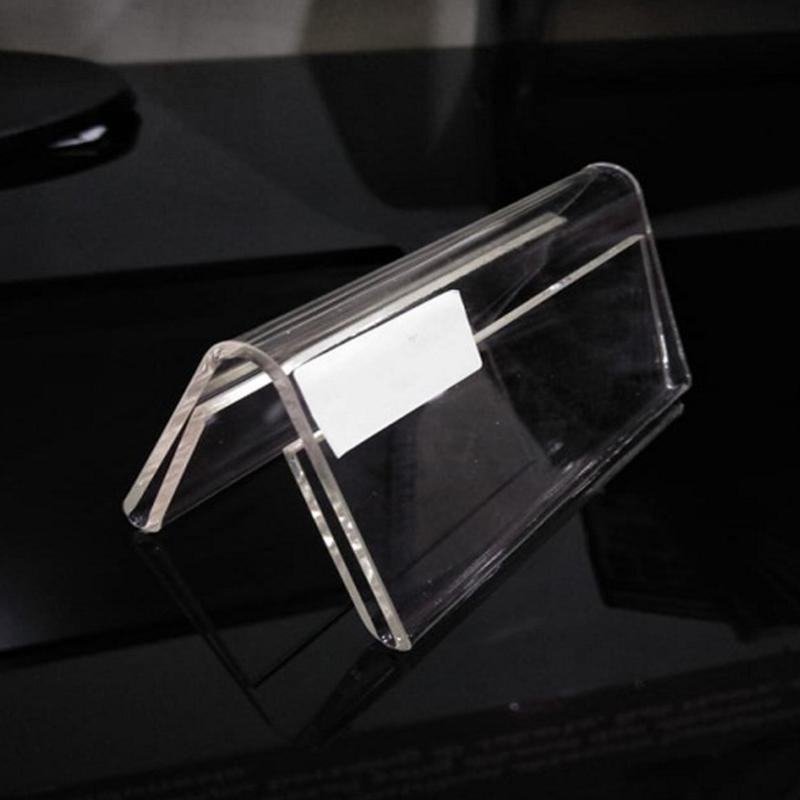 Jual OEM Segitiga Acrylic Display Kartu Nama/ Nomor Meja/ Card Stand ...