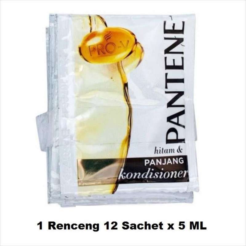 Promo Pantene Conditioner Hitam 1 Renceng Isi 12 Sachet @5 Ml Diskon 31 ...